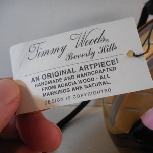 TIMMY WOODS Beverly Hills FLAMINGO Acacia Wood Handcrafted Crossbody ...