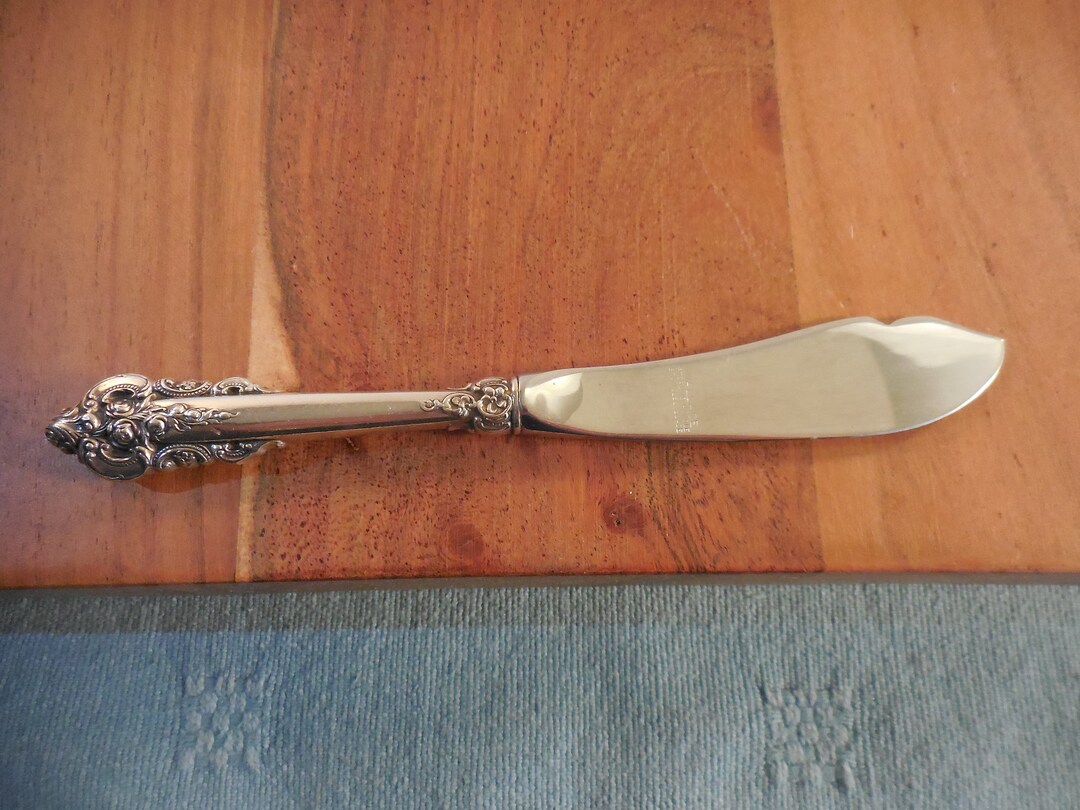 Vintage Wallace Master Butter Knife GRANDE BAROQUE Sterling Handle ...