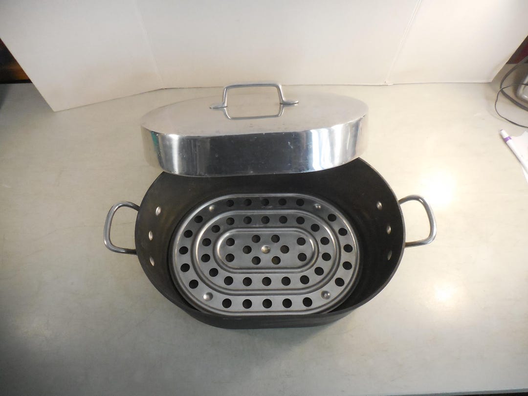 Magnalite GHC USA Anodized Lidded Aluminum 20" Roaster Dutch Oven 5367 ...