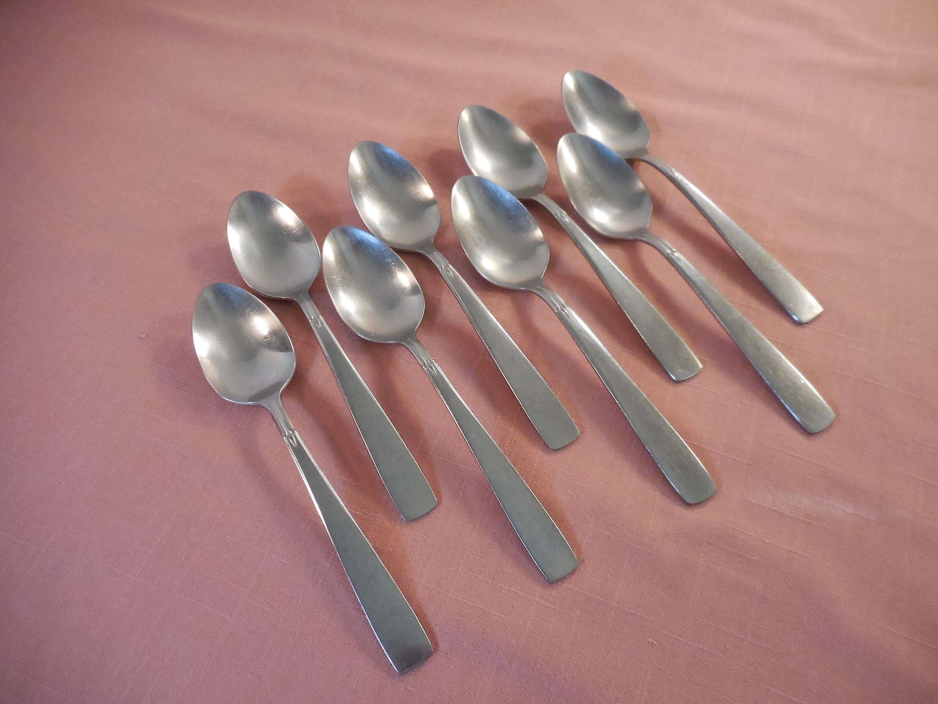 Oneida Deluxe Oneidacraft Stainless ACCENT Teaspoons Set of 8 AT8 - Etsy