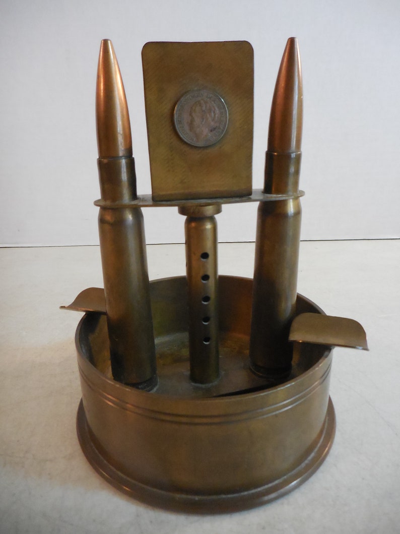 WWII 1944 Artillery Brass Shell Empty Casing Trench Art - Etsy