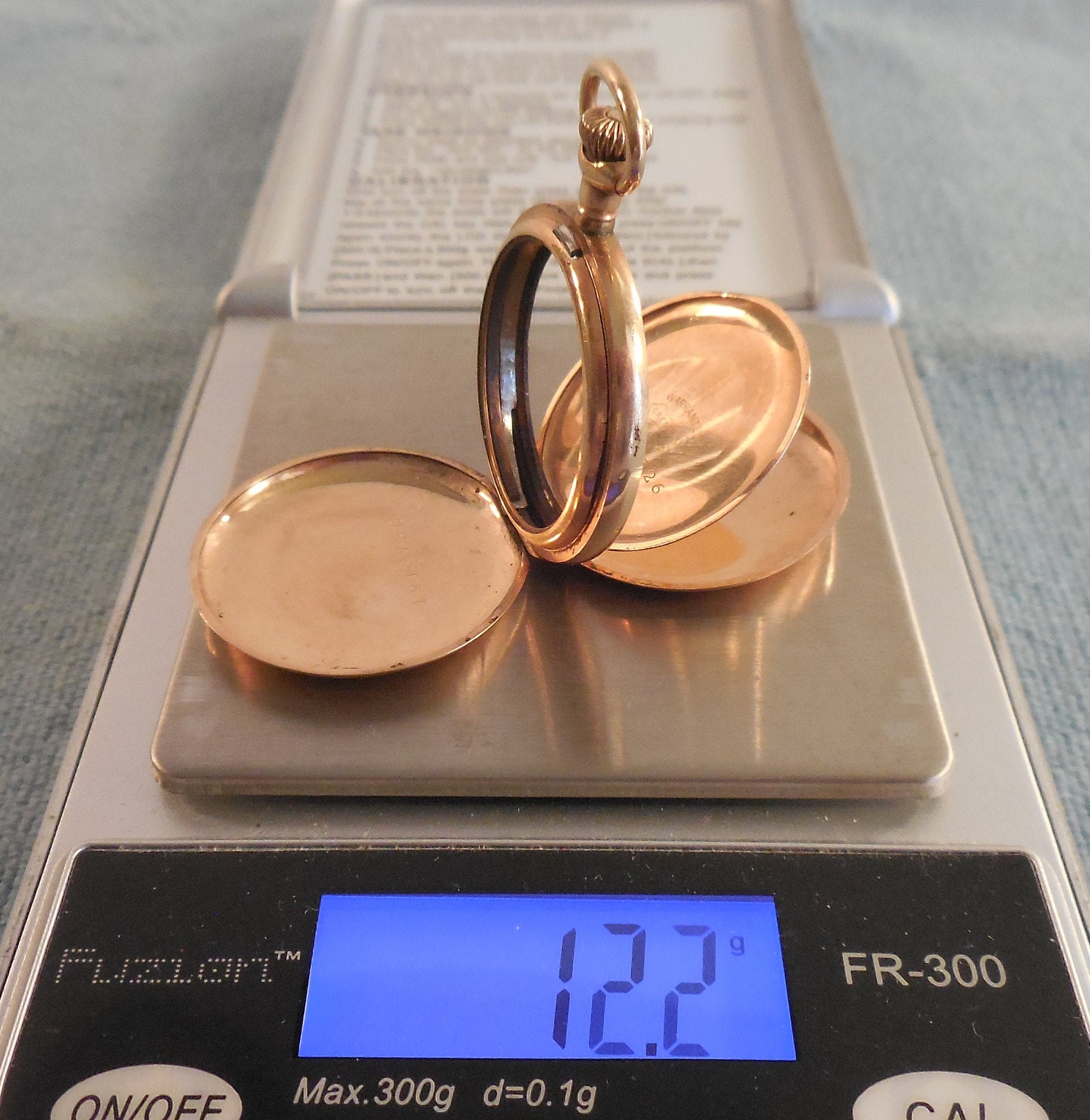 Vintage CWC Co. Gold Filled 25 Yrs. Warranted Crescent Pocket Watch ...