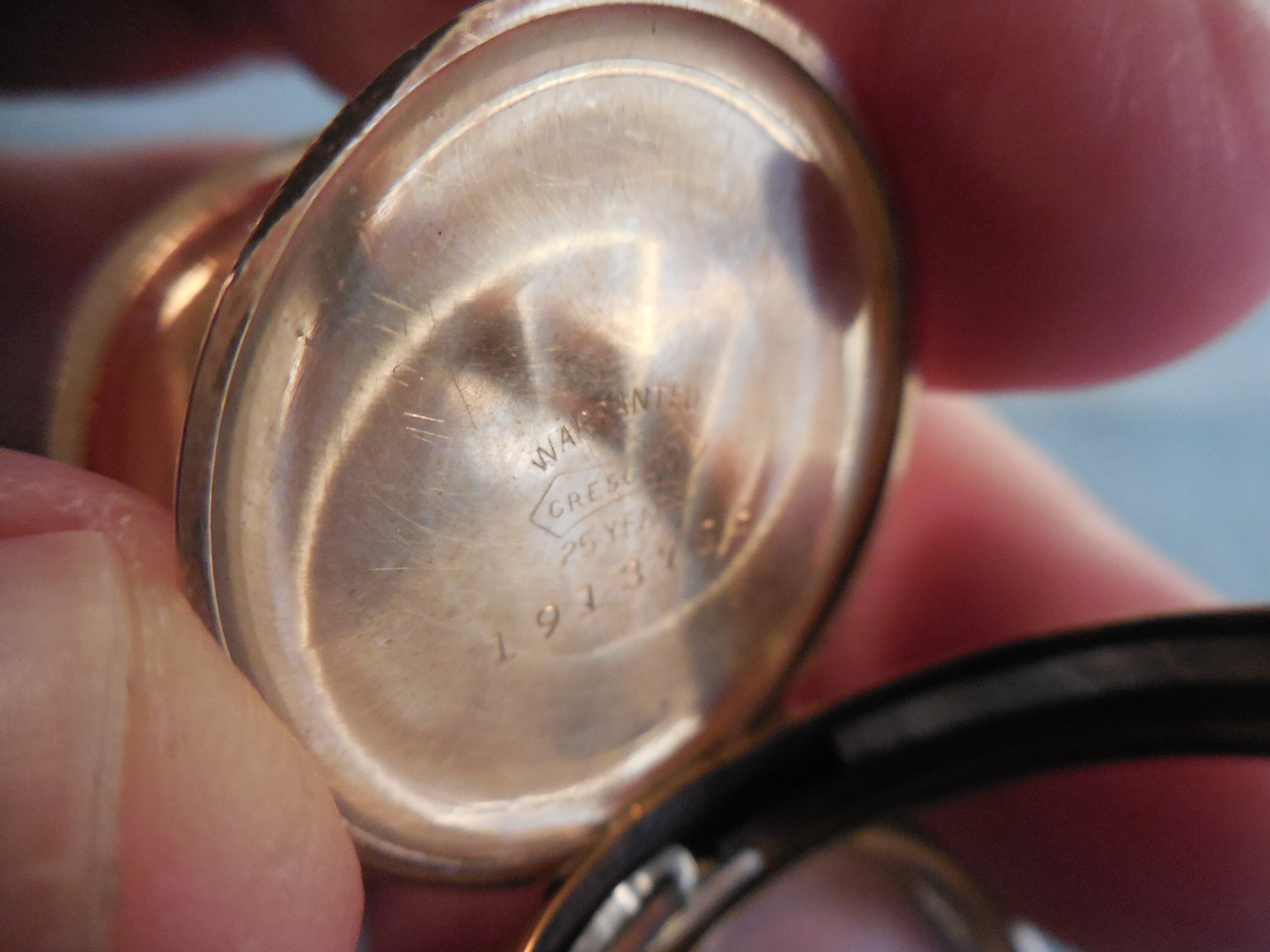 Vintage CWC Co. Gold Filled 25 Yrs. Warranted Crescent Pocket Watch ...