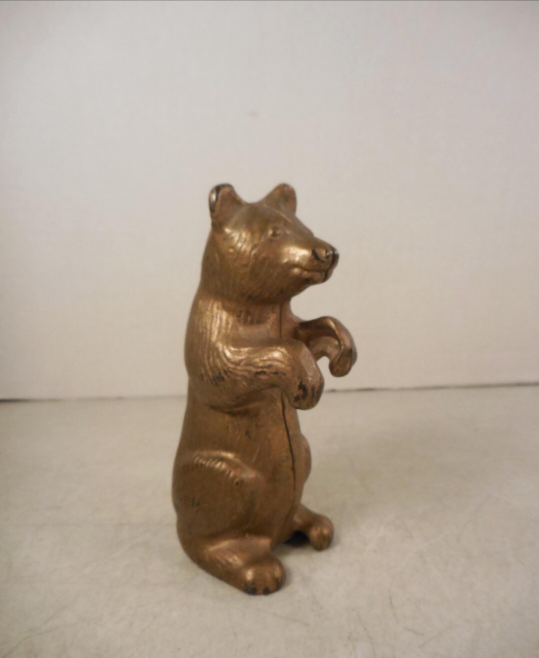 Vintage Williams* Cast Iron Begging BEAR Still Bank 5 1/4"* OLD and ...