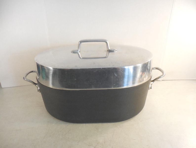 Magnalite GHC USA Anodized Lidded Aluminum 20" Roaster Dutch Oven 5367 ...