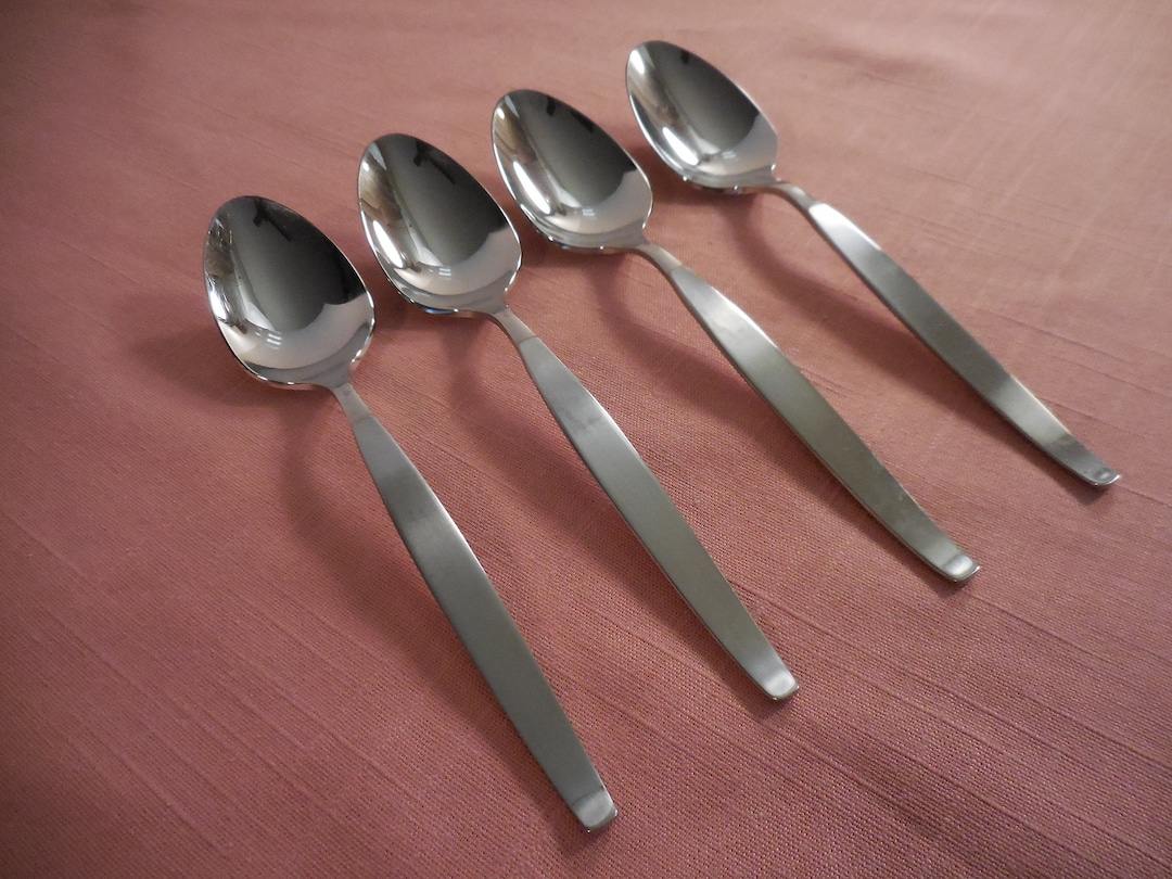 Oneida Community FROSTFIRE Stainless TEASPOON Set of 4 SP4 - Etsy