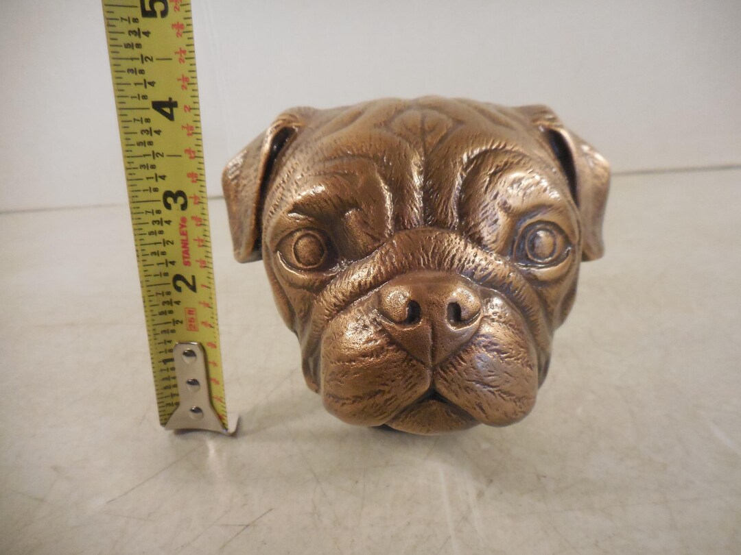 M. Healy BULLDOG DOG Chunky Bronze Door Knocker Signed HD5 - Etsy