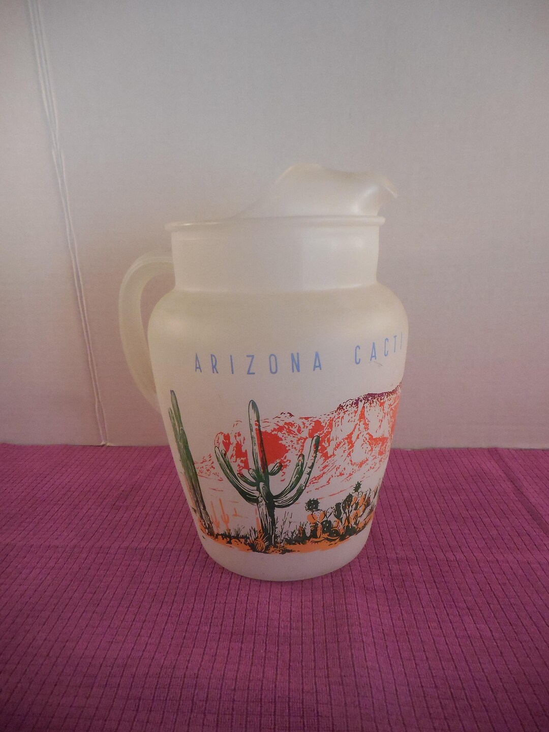 Vintage Blakely Oil & Gas ARIZONA CACTI Cactus Cold Beverage Drink ...