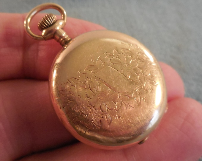 Vintage CWC Co. Gold Filled 25 Yrs. Warranted Crescent Pocket Watch ...