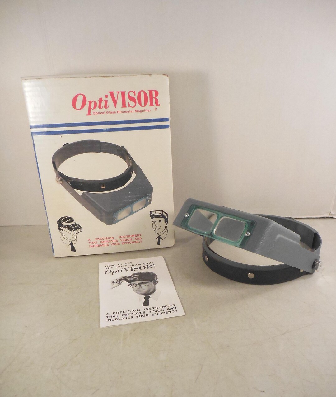 Vintage Donegan DA-5 Optivisor Headband Optical Glass Binocular ...