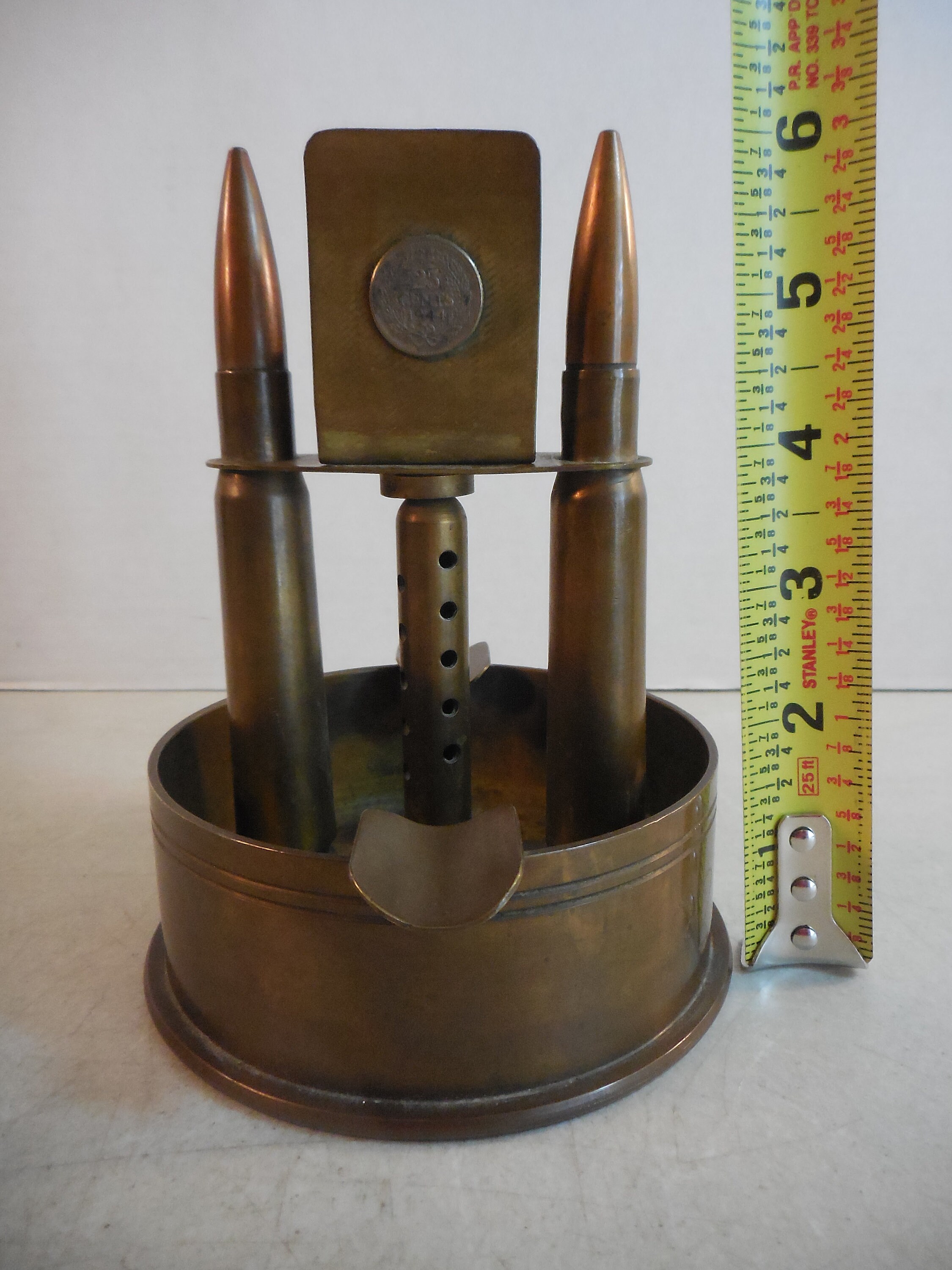 WWII 1944 Artillery Brass Shell Empty Casing Trench Art - Etsy