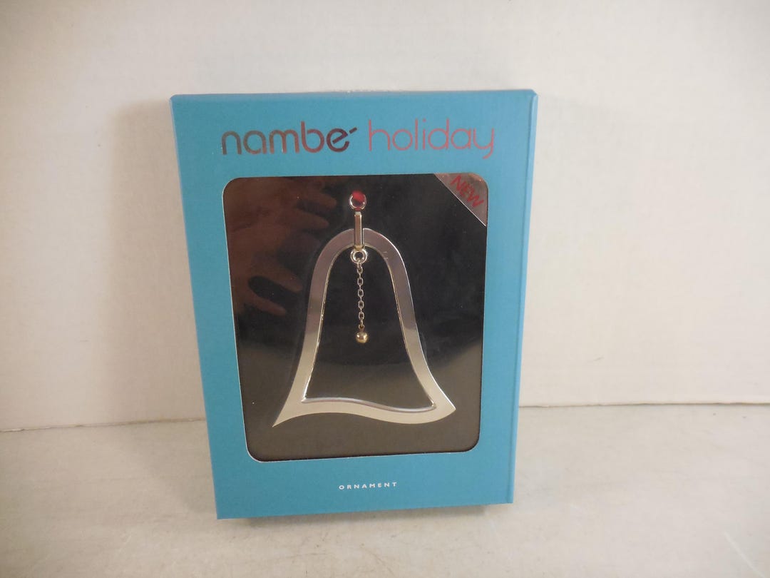 NAMBE' Holiday Bell Silver Tone Christmas Ornament With Box* B3 - Etsy