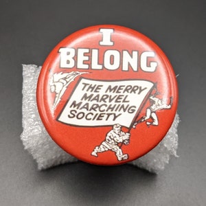 The Merry Marvel Marching Society Official Membership Badge - Etsy