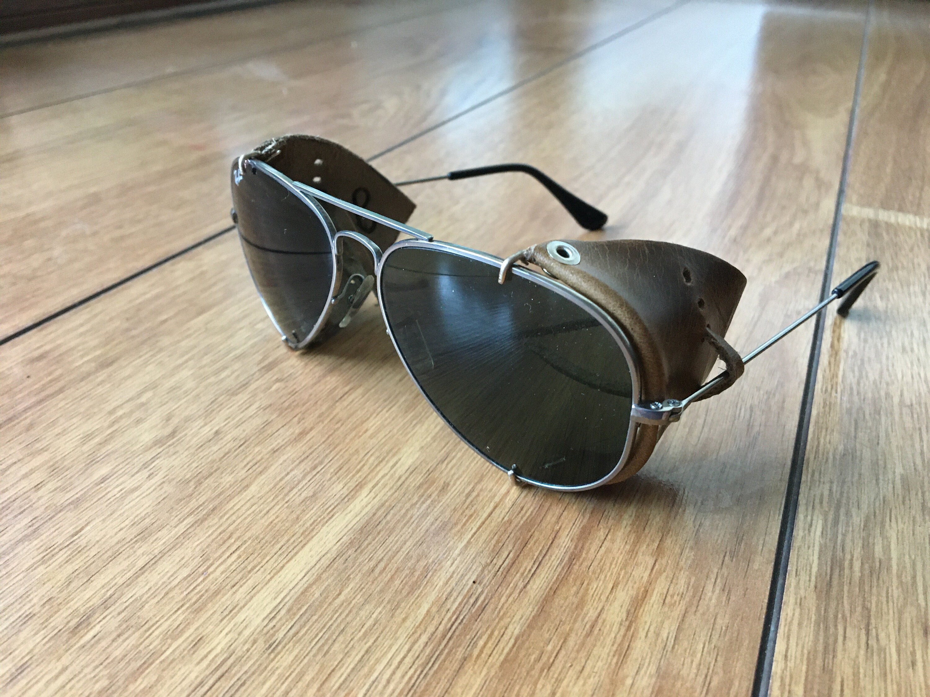 Etsy Leather Sided Sunglasses