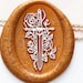 Floral Sword Wax Seal Stamp /oval Shape Wax Seal Stamp Kit /custom ...