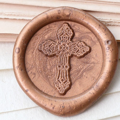 Vintage Cross Wax Seal Stamp/ Wax Seal Stamp Kit /custom | Etsy