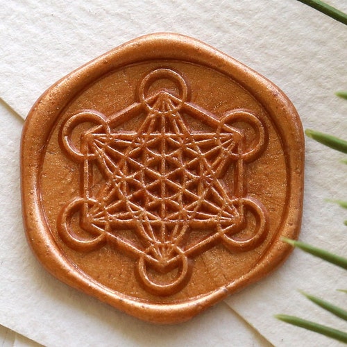 Metatron's Cube Sacred Geometry Wax Seal Stamp /spiritual | Etsy