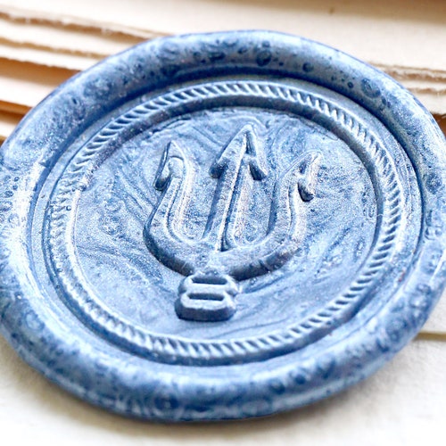Trident Wax Seal Stamp /trident Wax Seal Stamp Kit /custom - Etsy