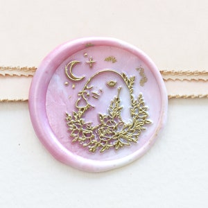 Rabbit Wax Seal Stamp/bunny Floral Wax Seal Stamp Kit /custom Sealing ...
