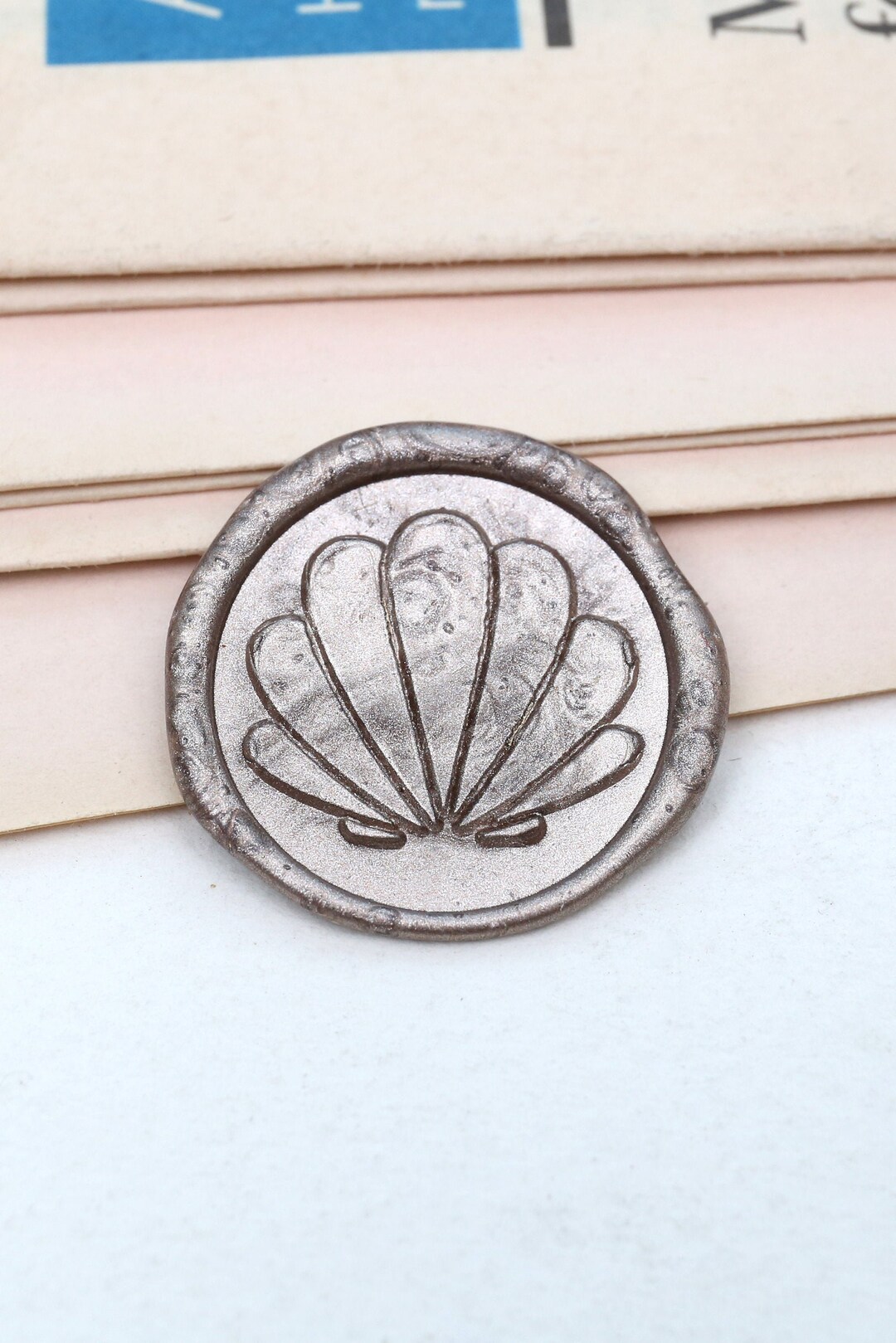 Sea Shell Wax Seal Stamp / Nautical Wax Seal Stamp Kit /custom Sealing ...