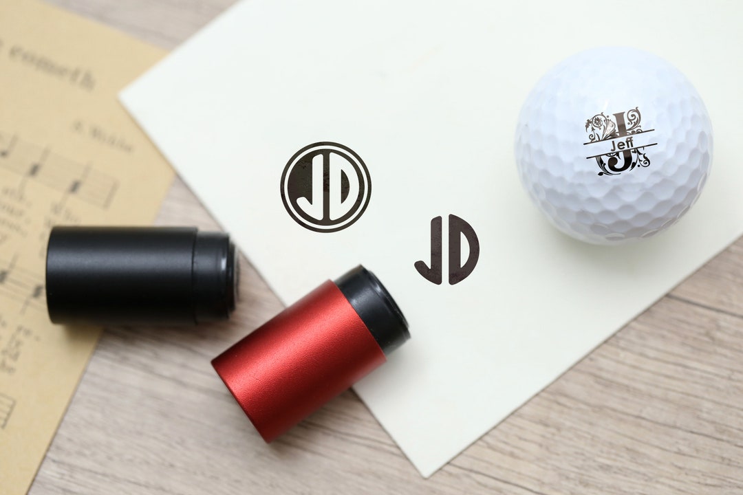 Personalized Golf Stamp, Monogram Golf Ball Stamp, Custom Golf Balls ...