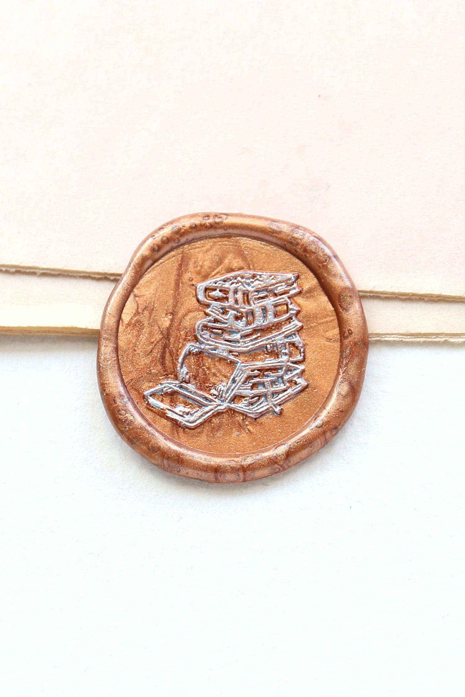 Books Wax Seal Stamp /library Wax Seal Stamp Kit /custom - Etsy