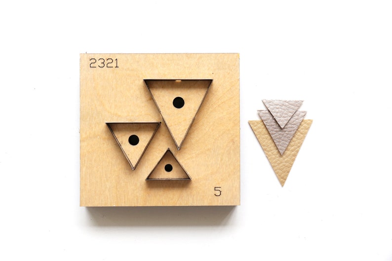 Stacked Triangle Leather Cutting Die, Raindrop Steel Rule Metal Die ...