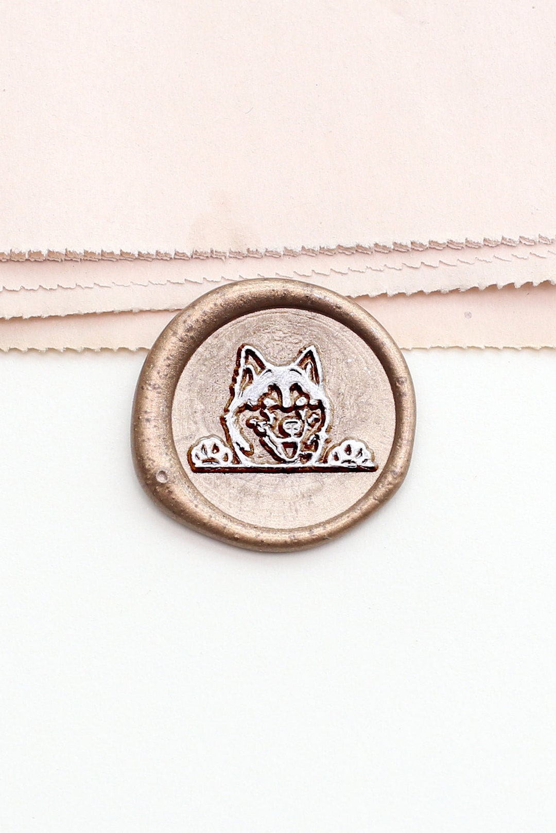 Husky Face Wax Seal Stamp /dog Wax Seal Stamp/custom Sealing Wax Stamp ...