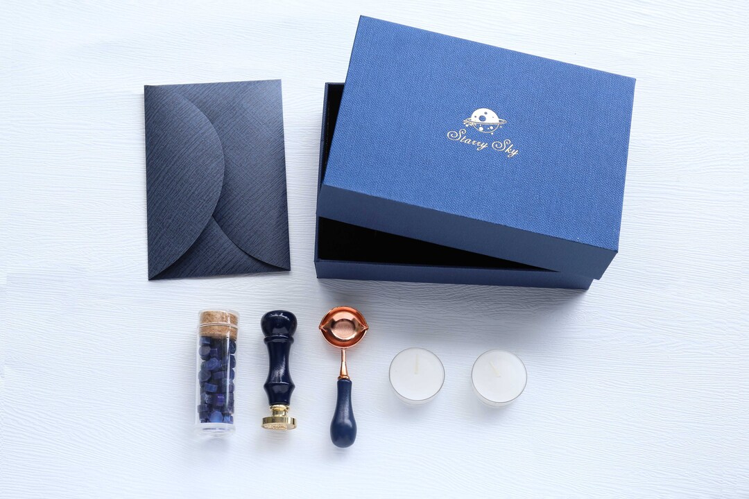 Premium Vintage Gift Box Wax Seal Kit/custom Wax Seal Stamp/christmas ...