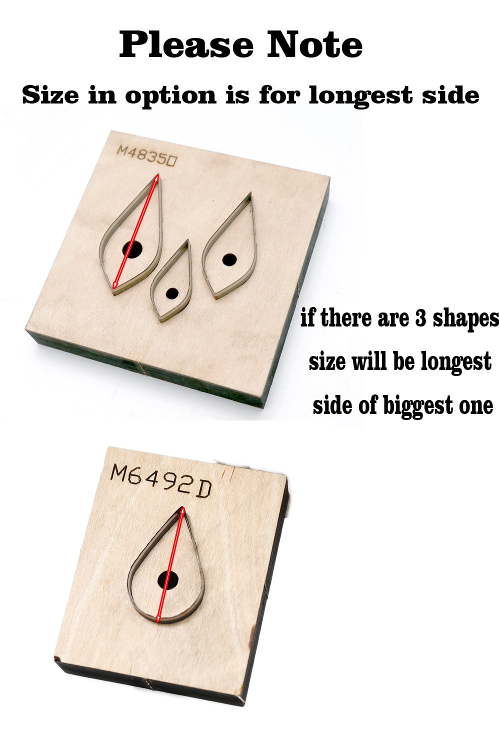 Teardrop Rain Drop Leather Cutting Die, Raindrop Steel Rule Metal Die ...
