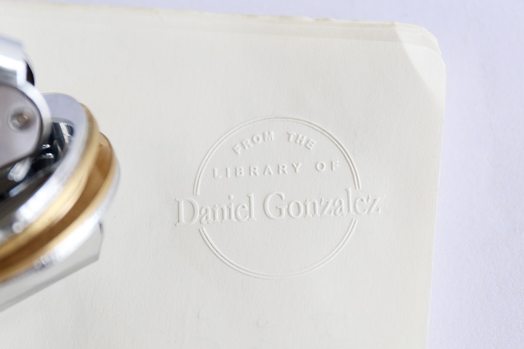 Custom Embosser Stamp,book Embosser,from the Library of Embosser ...