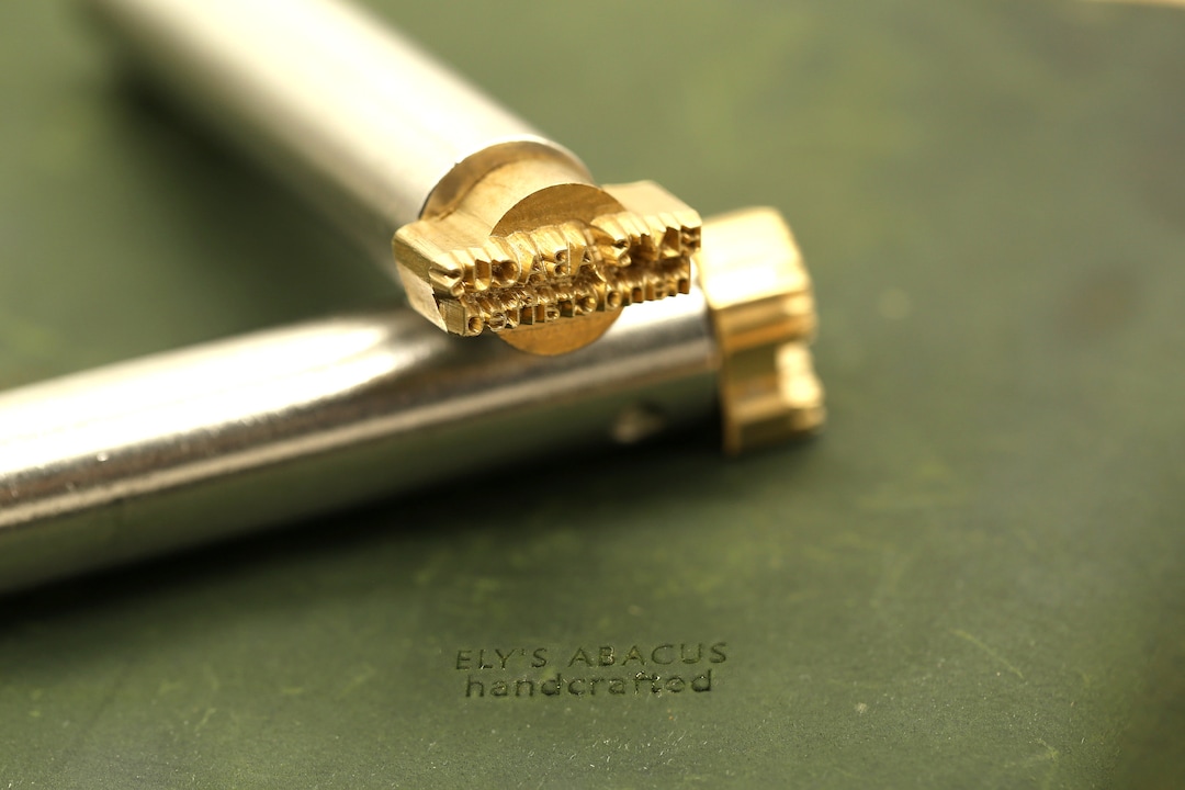 Custom Leather Stamp Maker- Customized Brass Leather Embossing Stamp ...