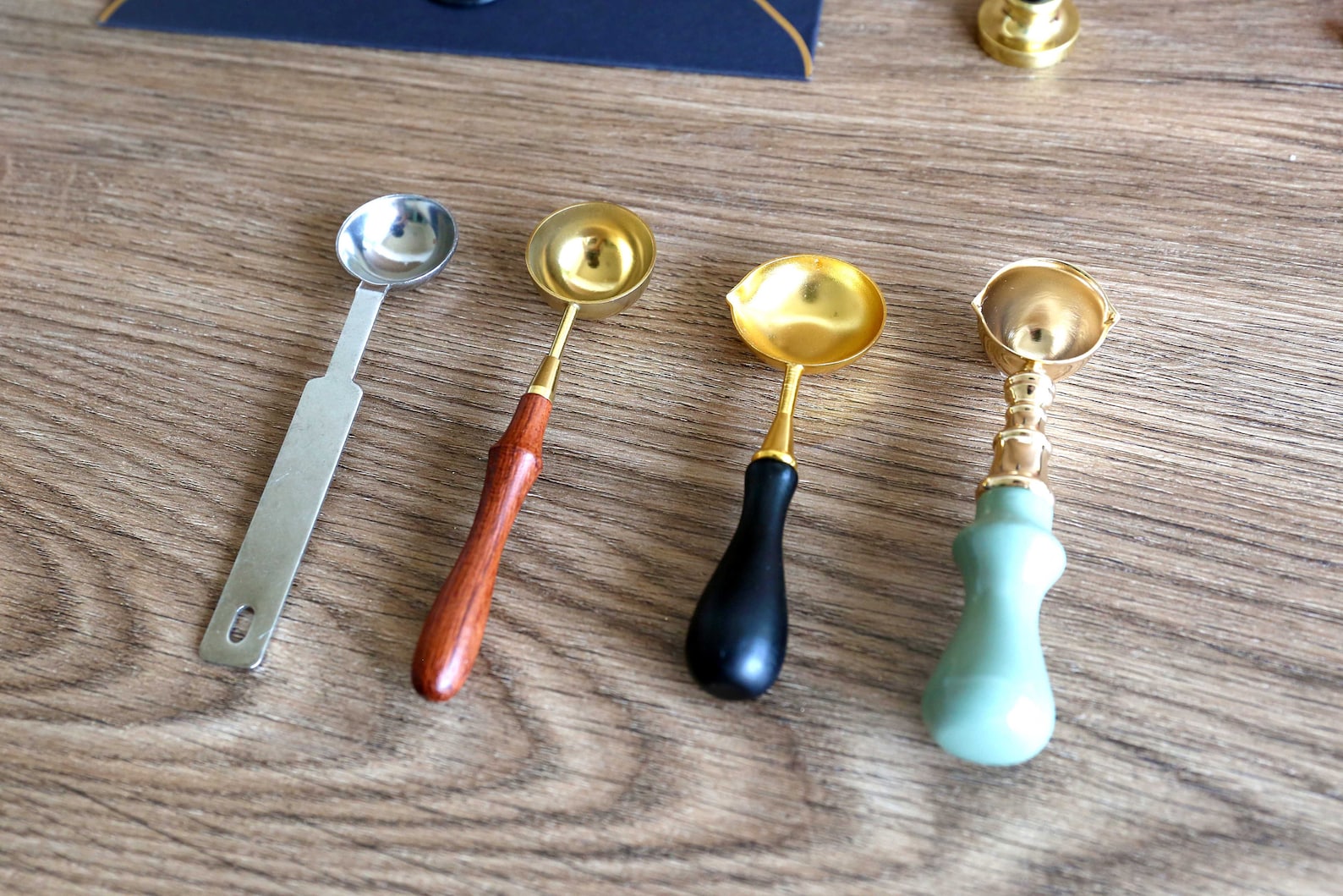 Wax Sealing Melting Stove With Wax Seal Spoon，wooden Wax Melting ...