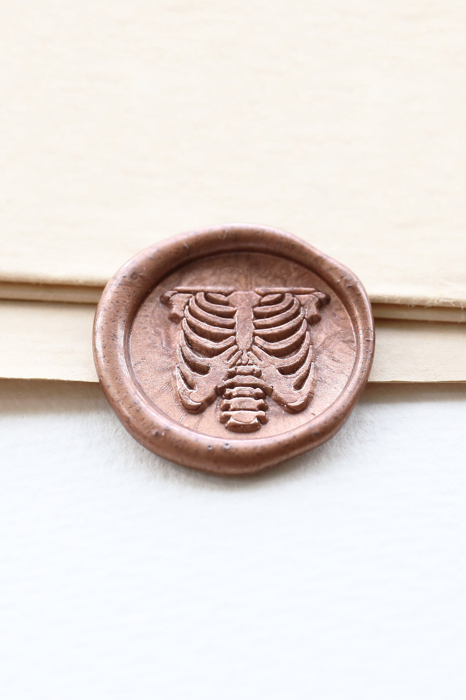 Rib Cage Wax Seal Stamp /ribs Wax Seal Stamp Kit /custom - Etsy