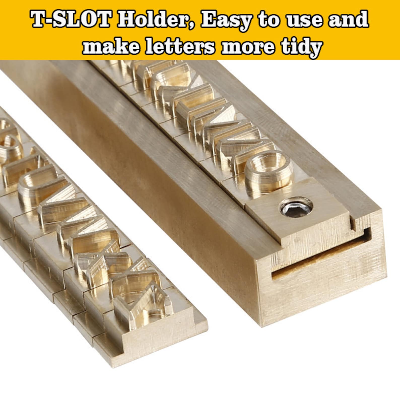 26 Interchangeable Alphabet Letter Stamp With T-slot Holder/customized ...