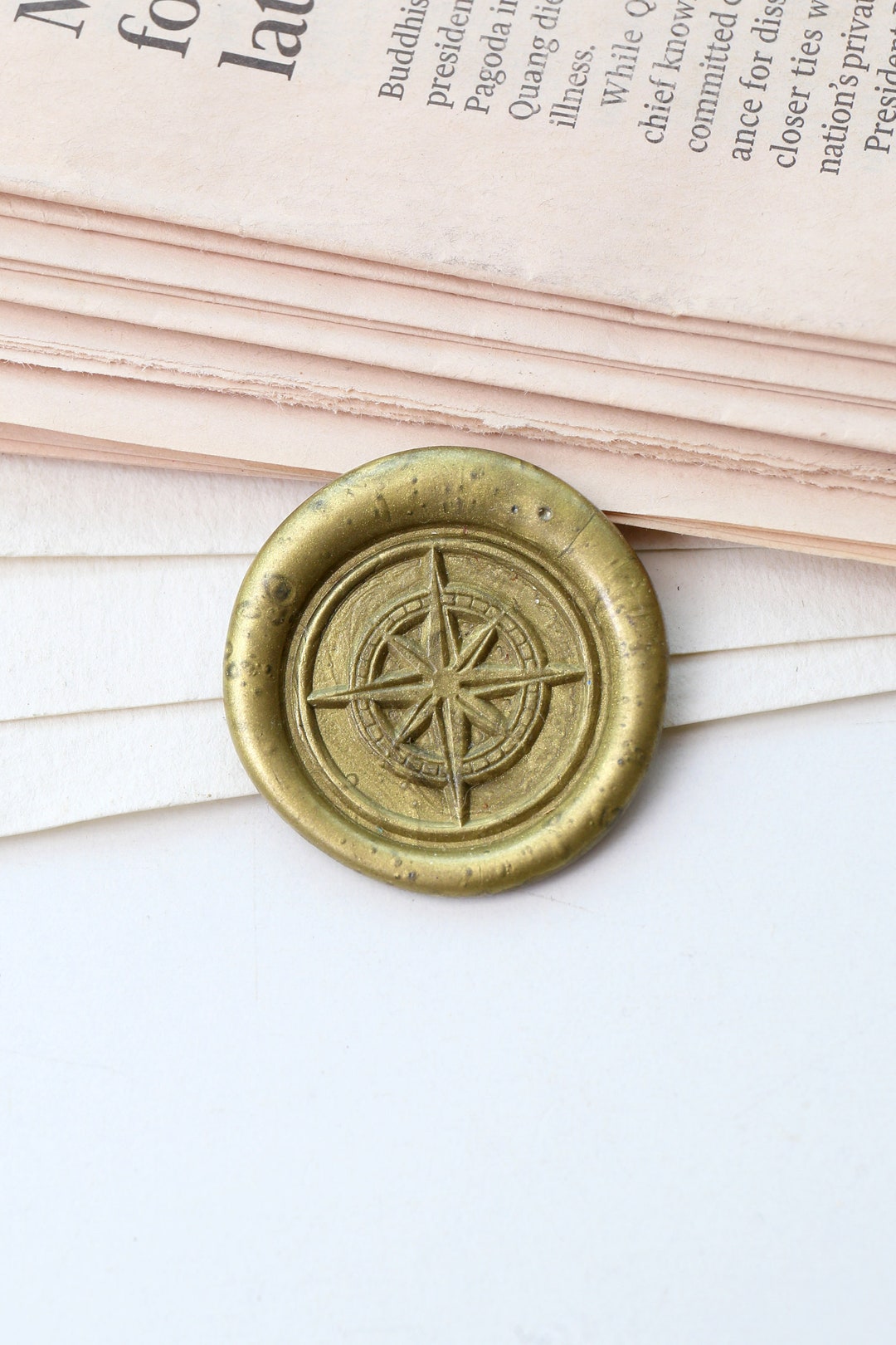 Compass Wax Seal Stamp/ Wax Seal Stamp Kit /custom Sealing Wax Stamp ...