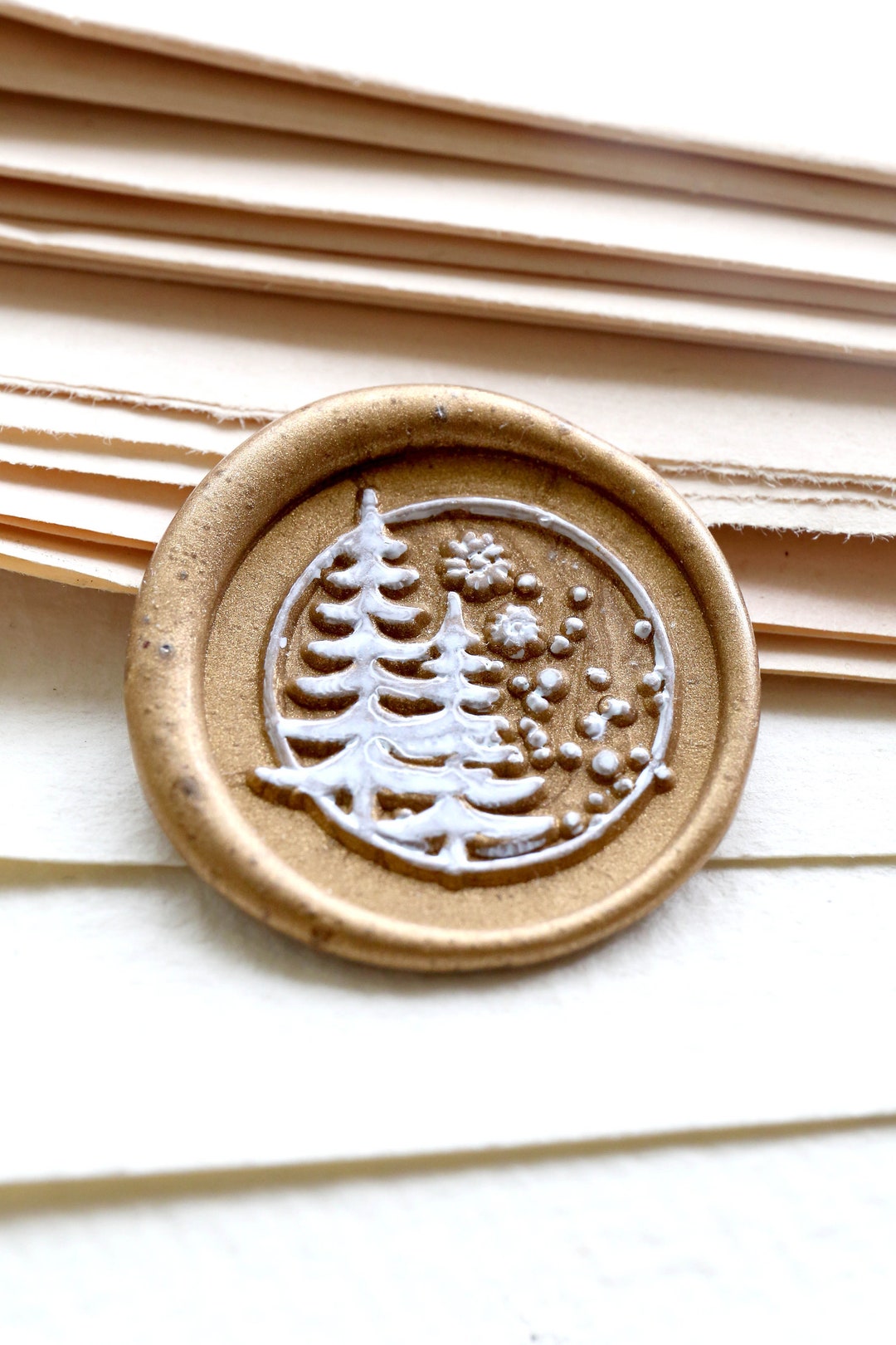 Christmas Pine Tree Wax Seal Stamp /christmas Tree Wax Seal Stamp Kit ...