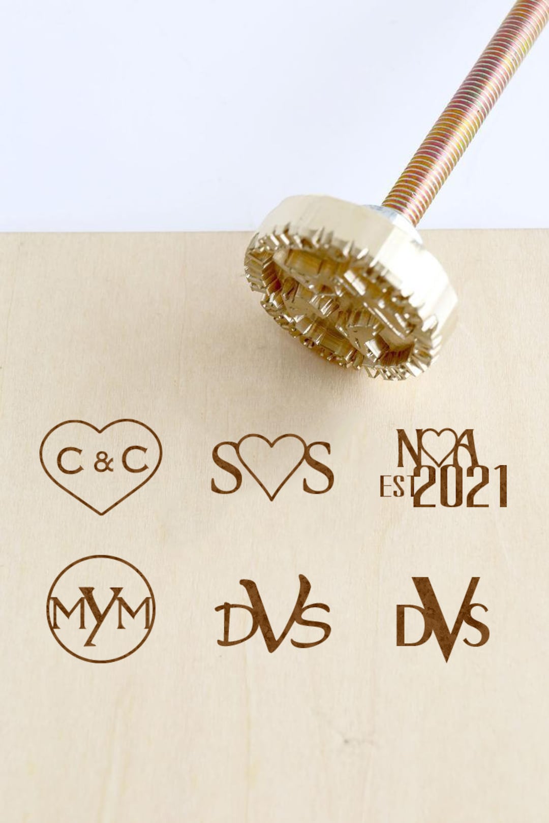 Monogram Branding Iron, Custom Personalized Brander, Wood Branding Iron ...