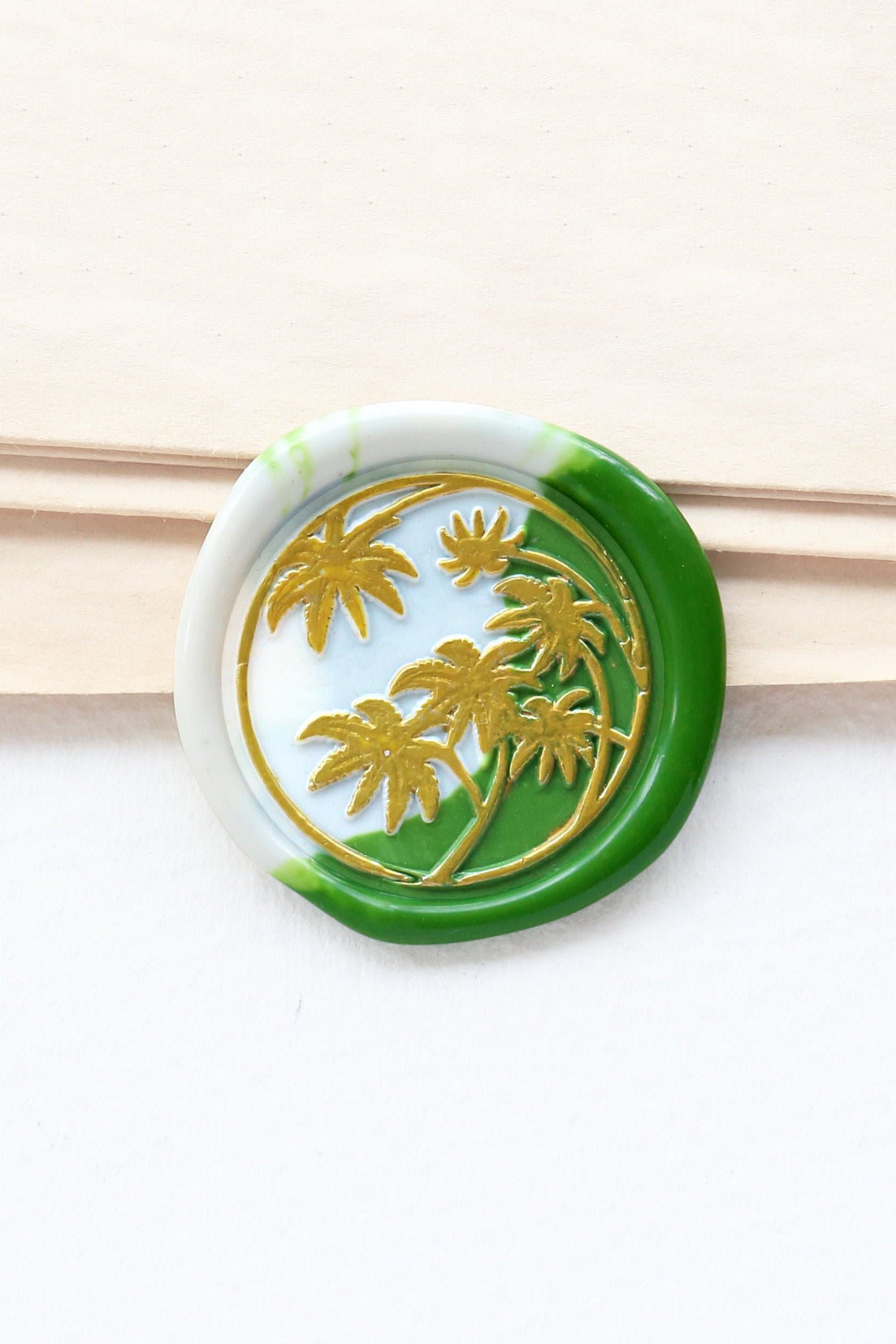 Palm Tree Wax Seal Stamp /beach Wax Seal Stamp Kit /custom Sealing Wax ...
