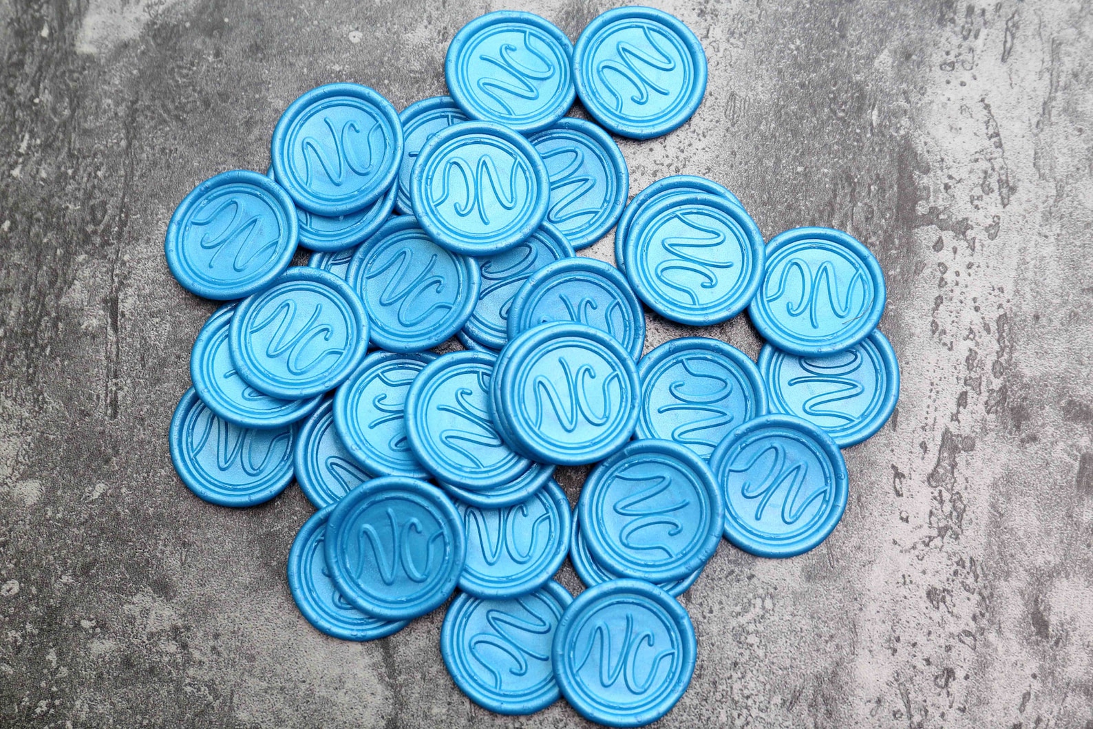 Custom Self Adhesive Wax Seal Stickers 40 Colors Available | Etsy