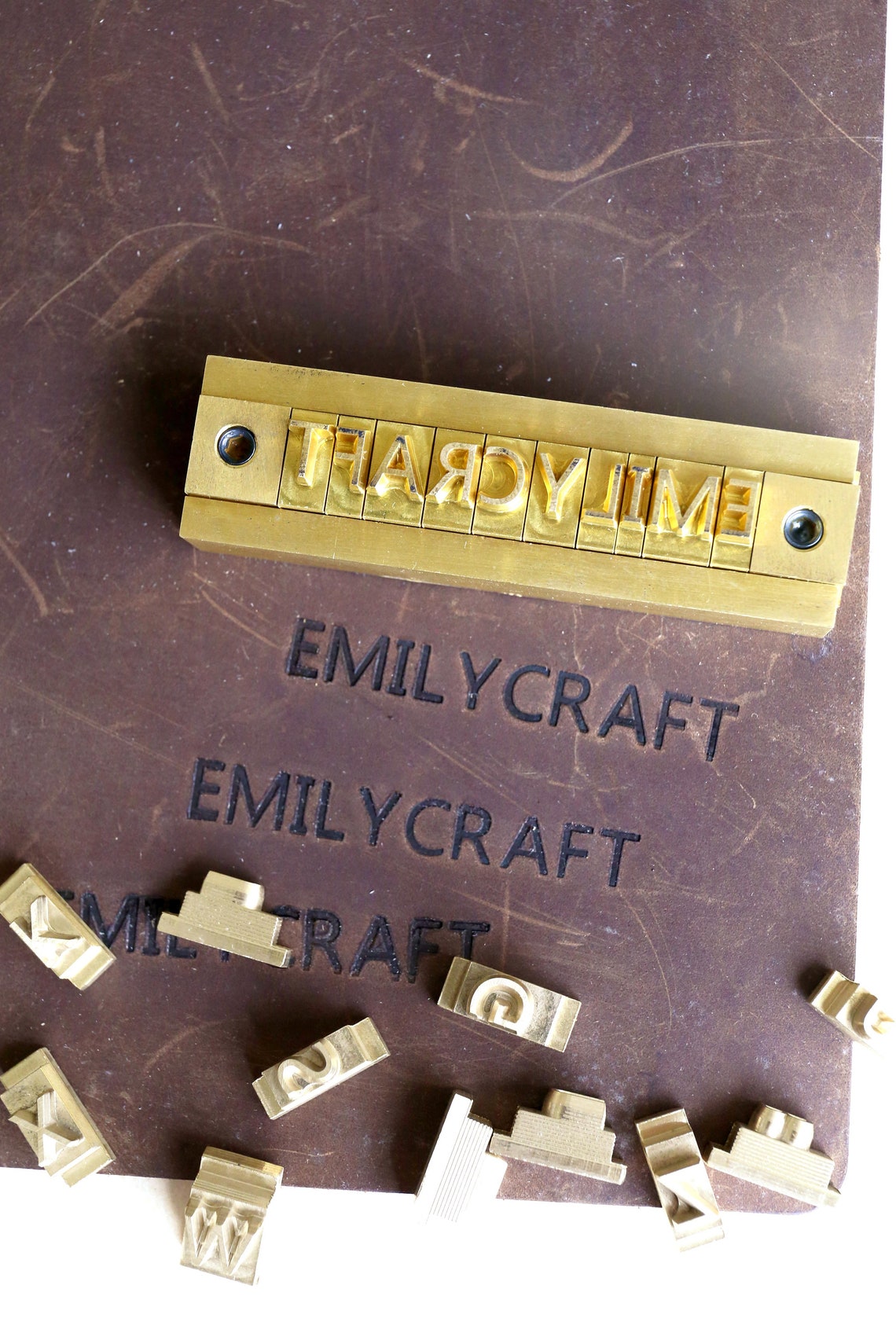 26 Interchangeable Alphabet Letter Stamp With T-slot Holder/customized ...