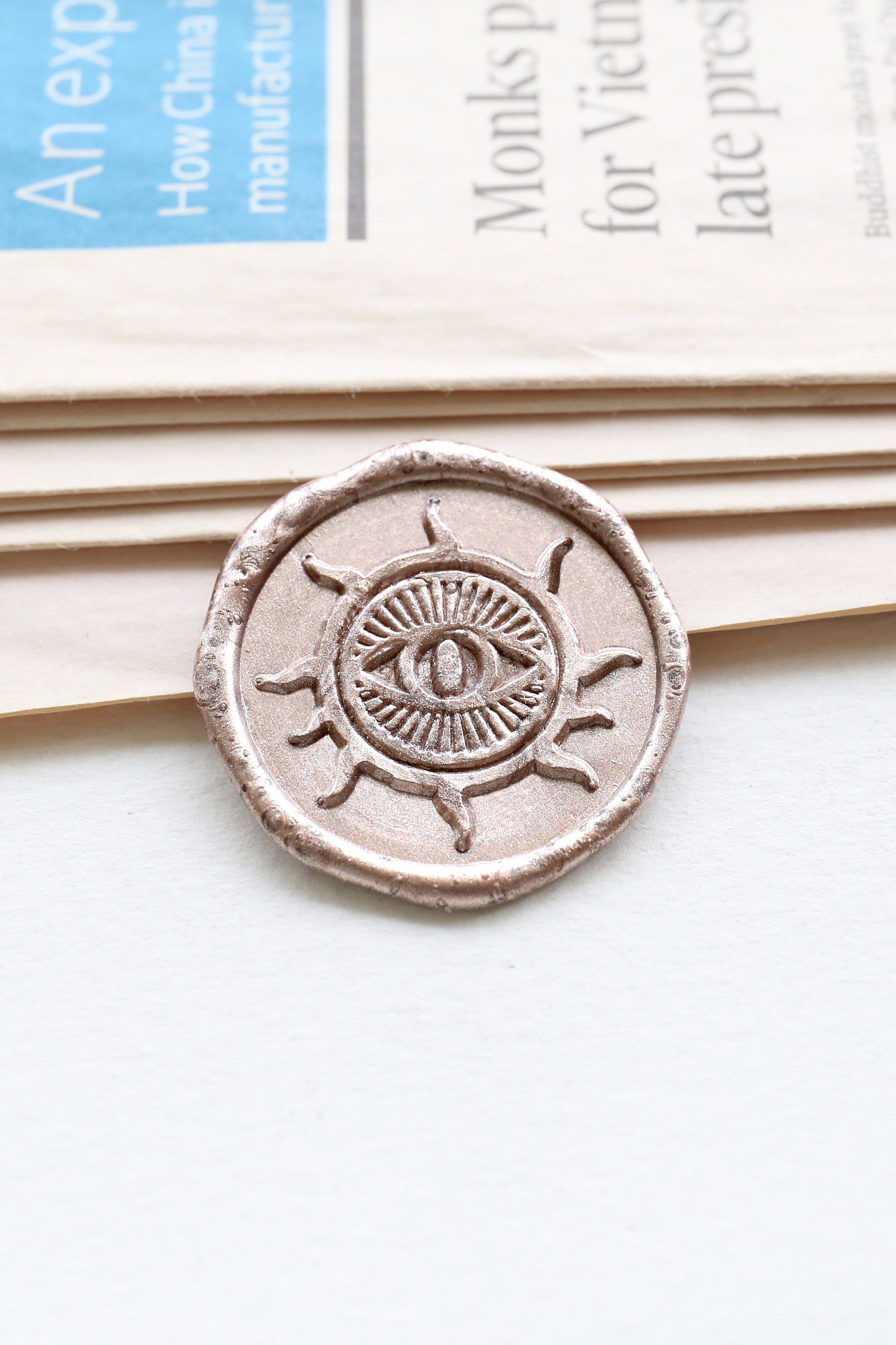 Occult Eye in Sun Symbol Wax Seal Stamp / Third Eye Wax Seal | Etsy