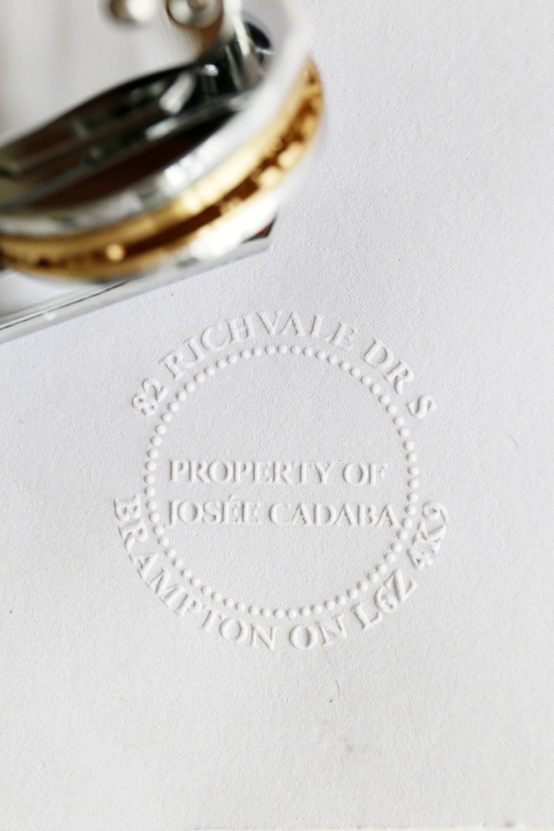 Custom Embosser Stamp,book Embosser,from the Library of Embosser ...