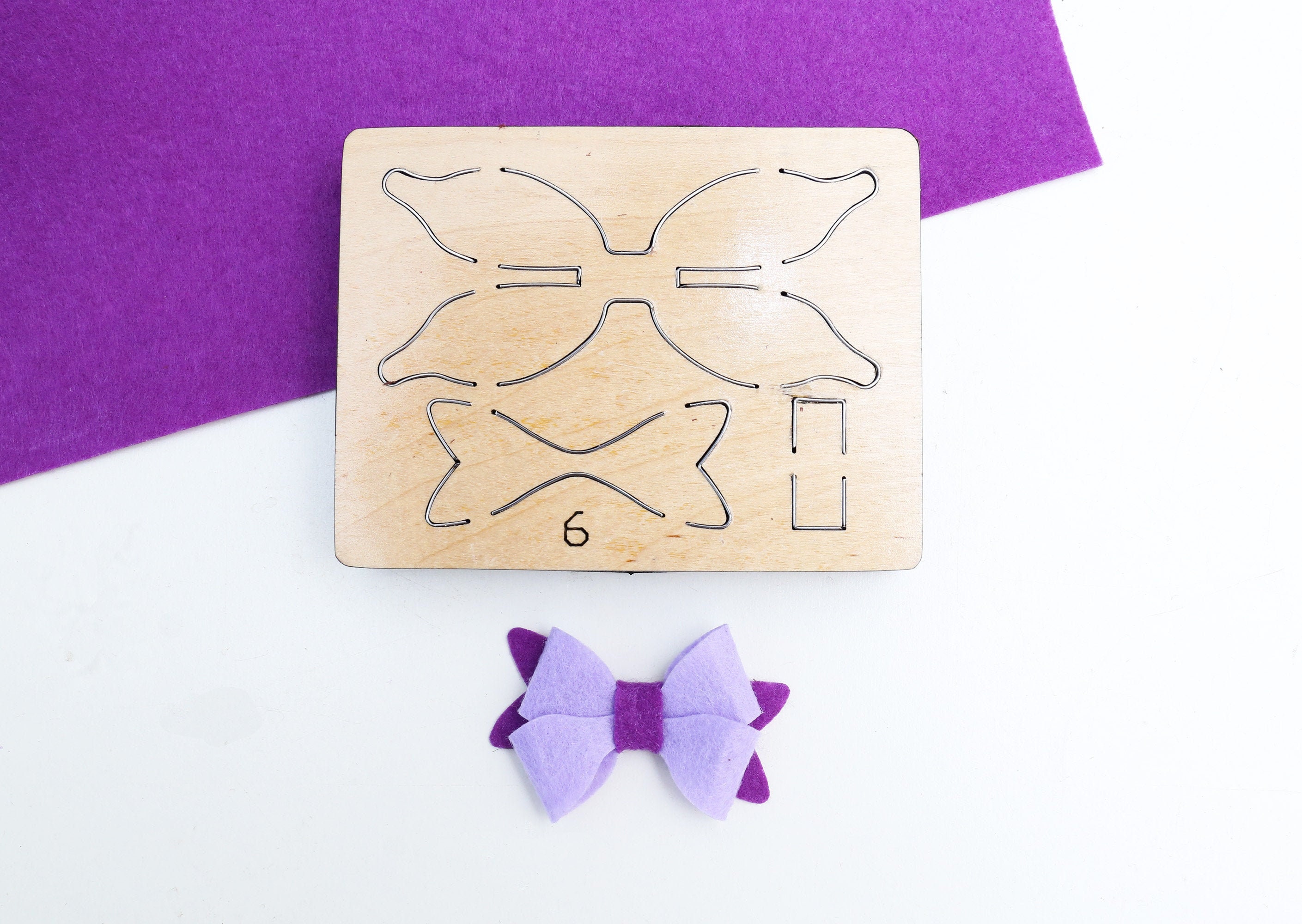 Layered Hair Bow Die DIY Wooden Die Cutleather Cutting Die | Etsy