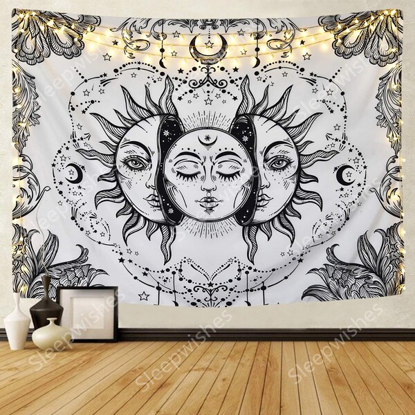 Sun and Moon Tapestry - Etsy