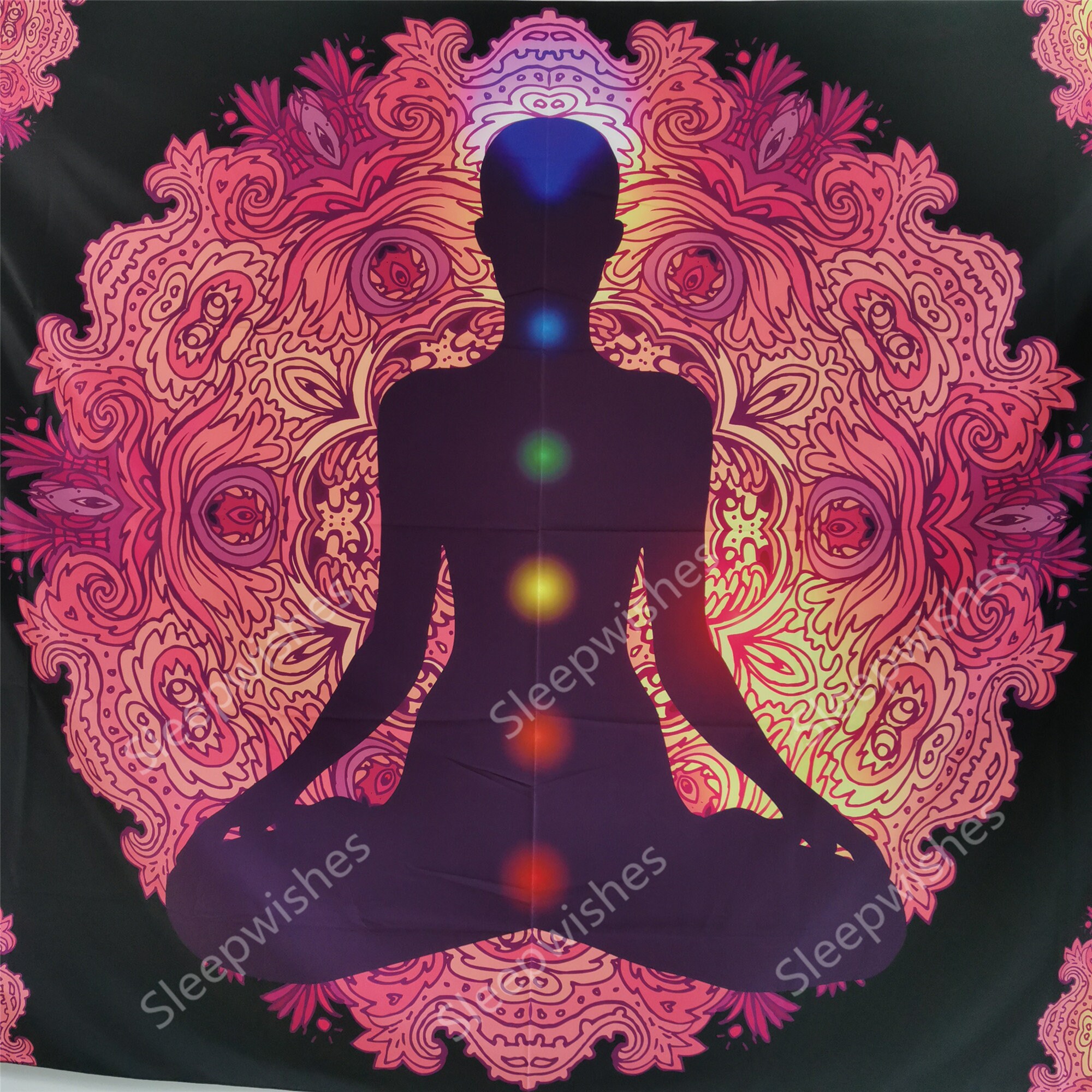 Chakra Tapestry Chakra Tapestry Yoga Meditation Tapestry Zen - Etsy