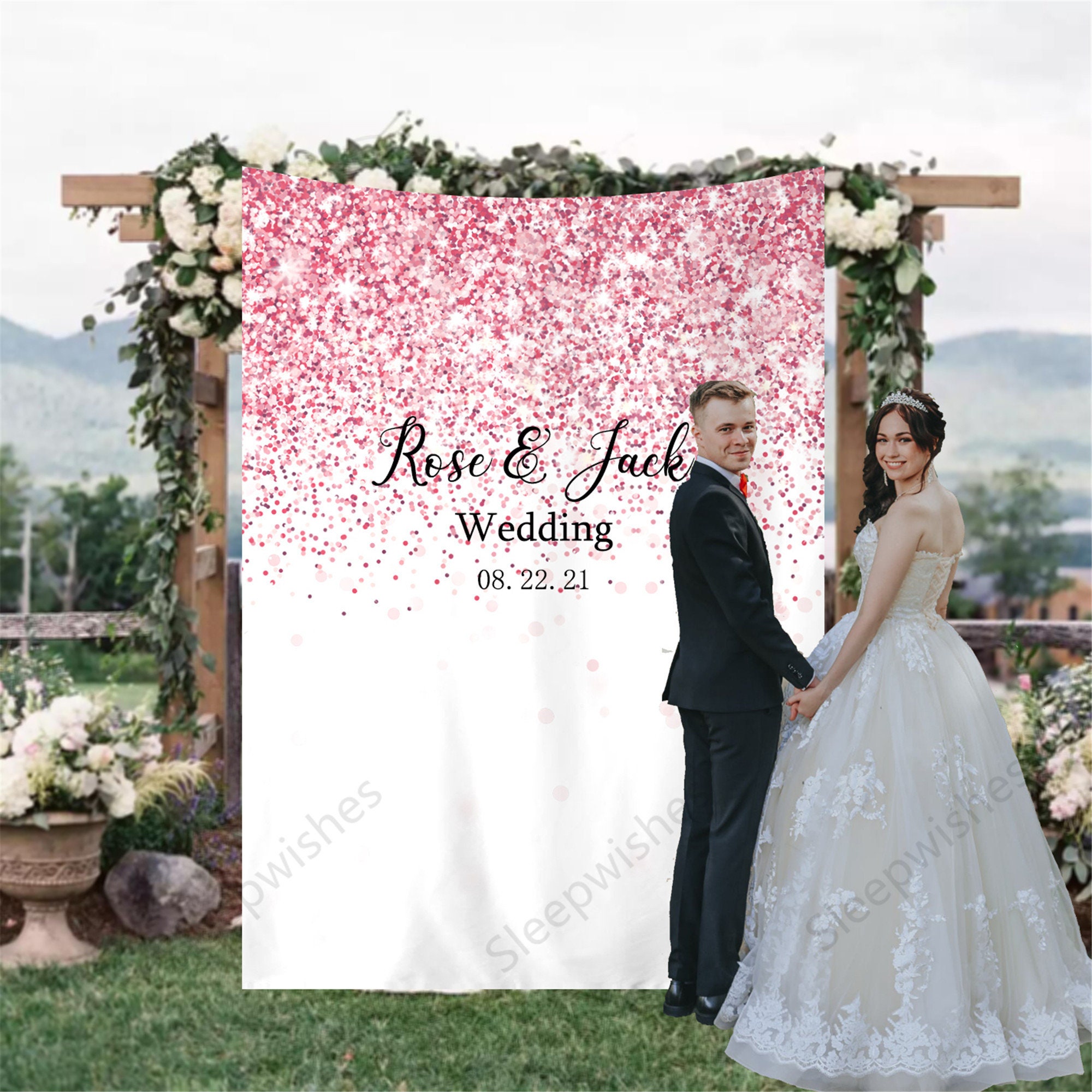 Custom Wedding Backdrop For Reception Custom Bridal Shower Etsy