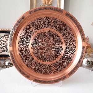 Turkish Copper Tray Turkish Tray Copper Serving Tray - Etsy
