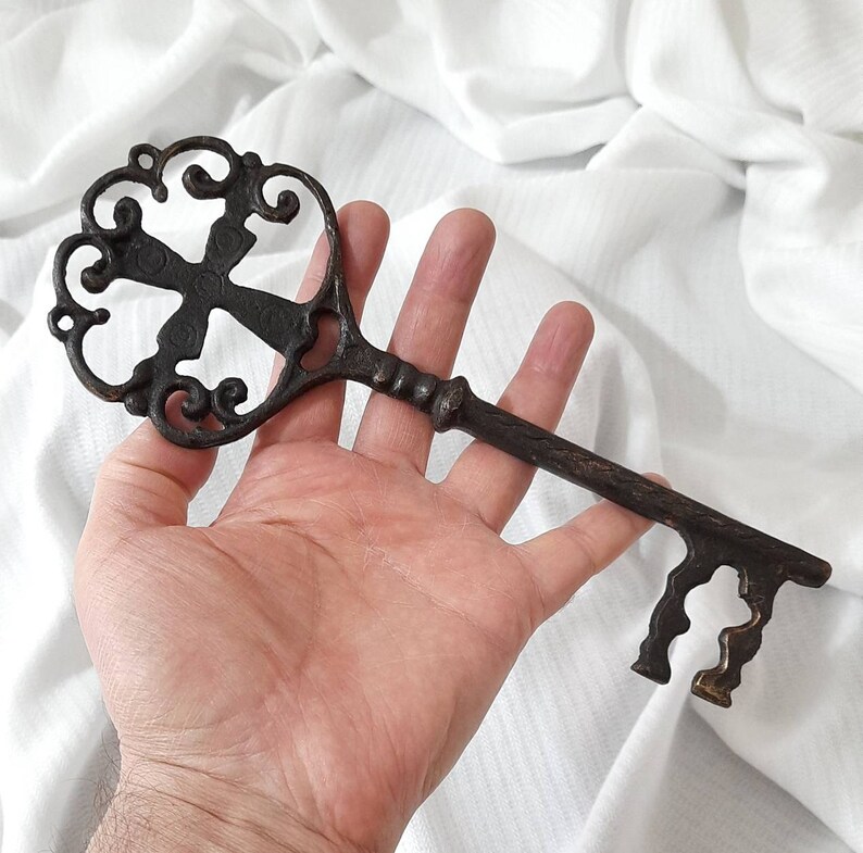 Decorative Skeleton Key Brass Cross Skeleton Key Unique Gift - Etsy