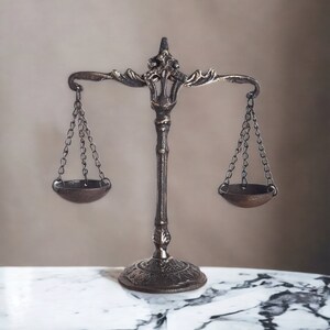Scales of Justice, Law Office Decor, Brass Justice Scales, Lawyer Art ...